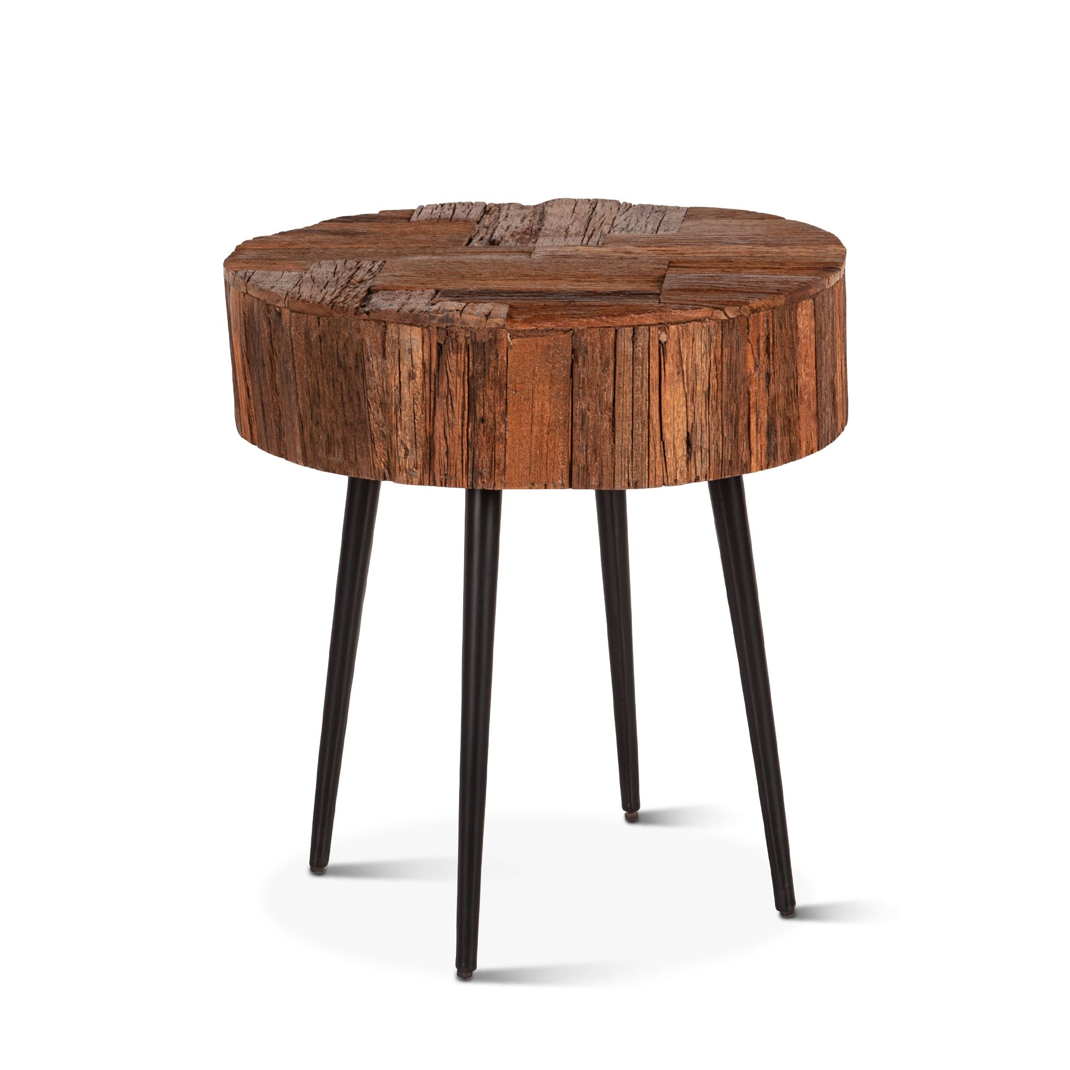 Jaipur 22" Reclaimed Wood Side Table – Domaci