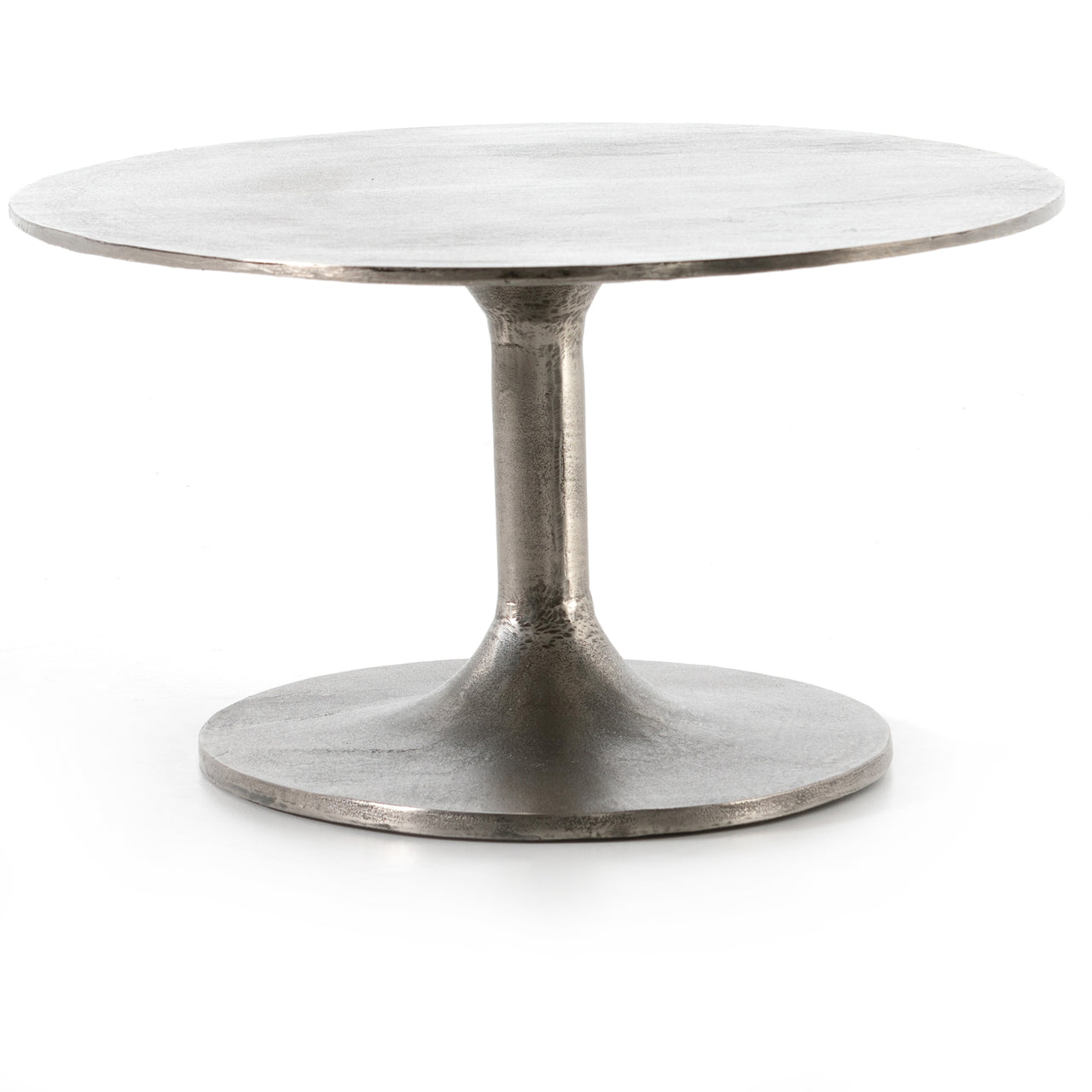 Simone Modern Tulip Coffee Table -Antique Nickel- Indoor or Outdoor ...
