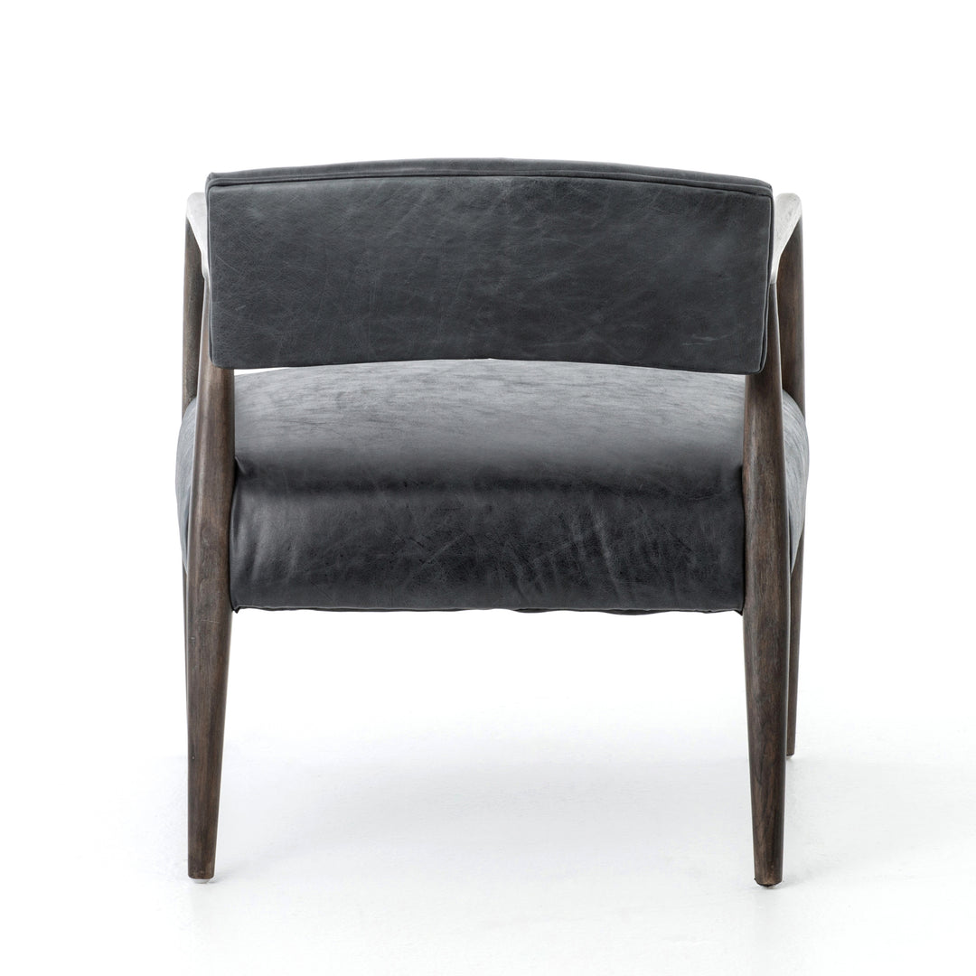Tyler Arm Chair-Chaps Ebony – Domaci