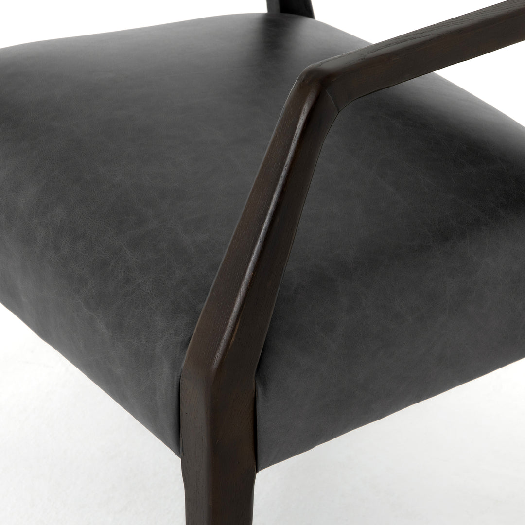 Tyler Arm Chair-Chaps Ebony – Domaci