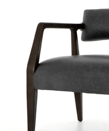 Tyler Arm Chair-Chaps Ebony – Domaci