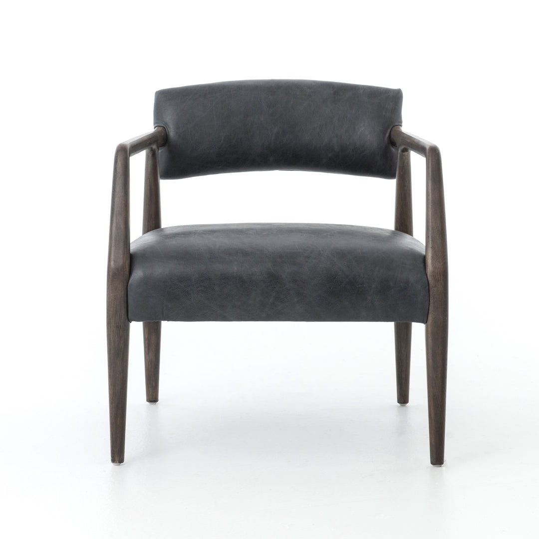 Tyler Arm Chair-Chaps Ebony – Domaci