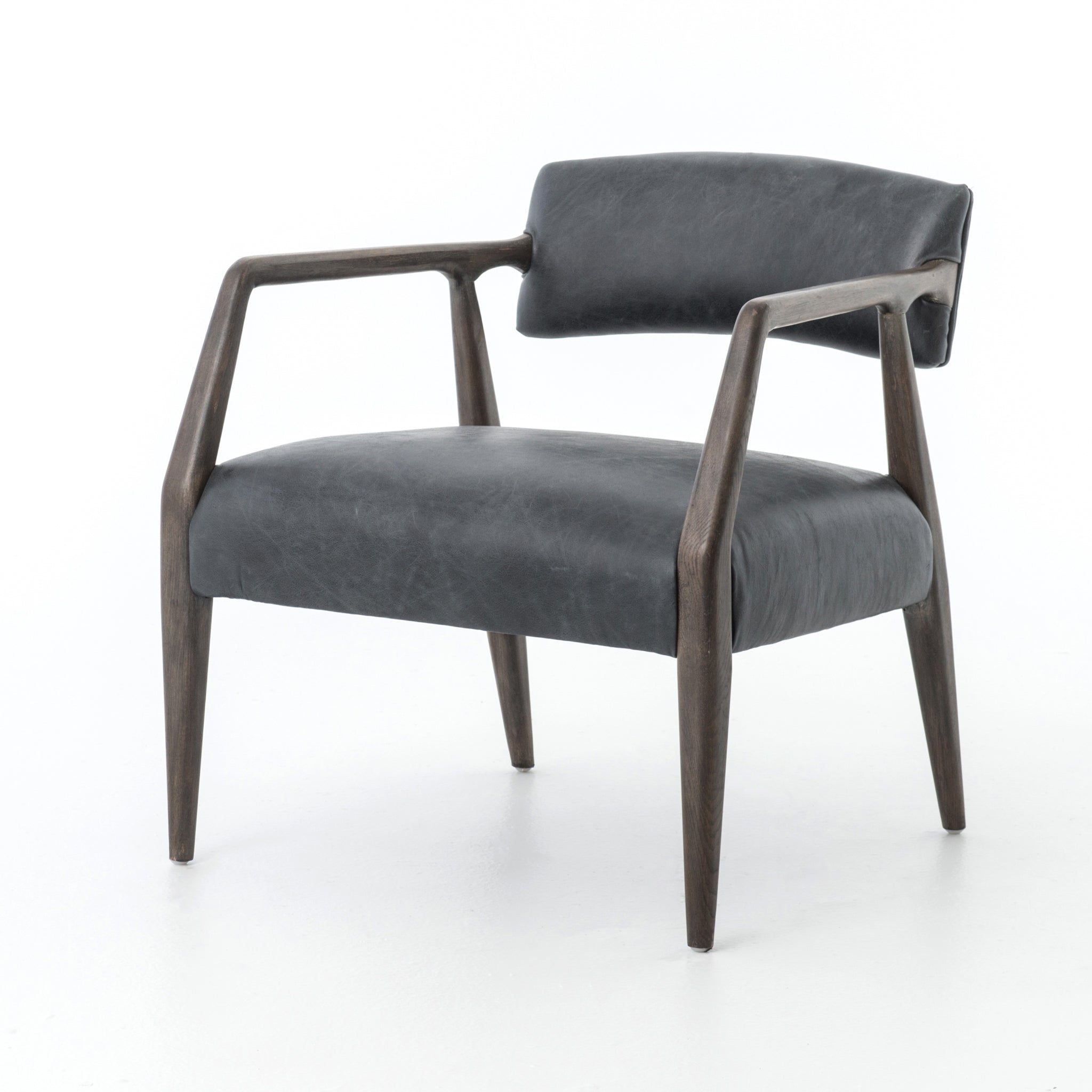 Tyler Arm Chair-Chaps Ebony – Domaci