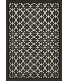 Pattern 20 "Stargazer" With Border Vinyl Floorcloth - Spicher & Co ...