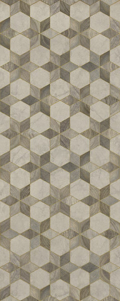 Wood Artisanry "Illuminated Starlight" Vinyl Floorcloth - Spicher & Co ...