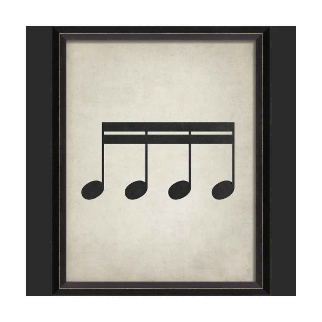 BC Music Note Joined Sixteenth Notes Wall Art - Small – Domaci